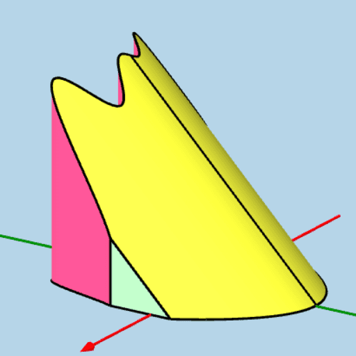 Modifiable Solid: Isosceles Right Triangle Cross Sections Parallel to yAxis (VA) – GeoGebra