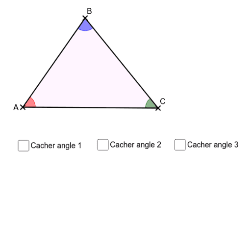 Les angles dans les triangles – GeoGebra