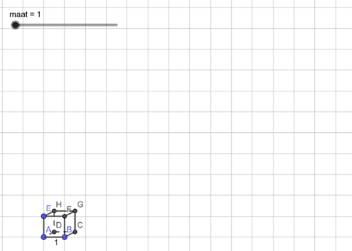 Kubus tekenen – GeoGebra