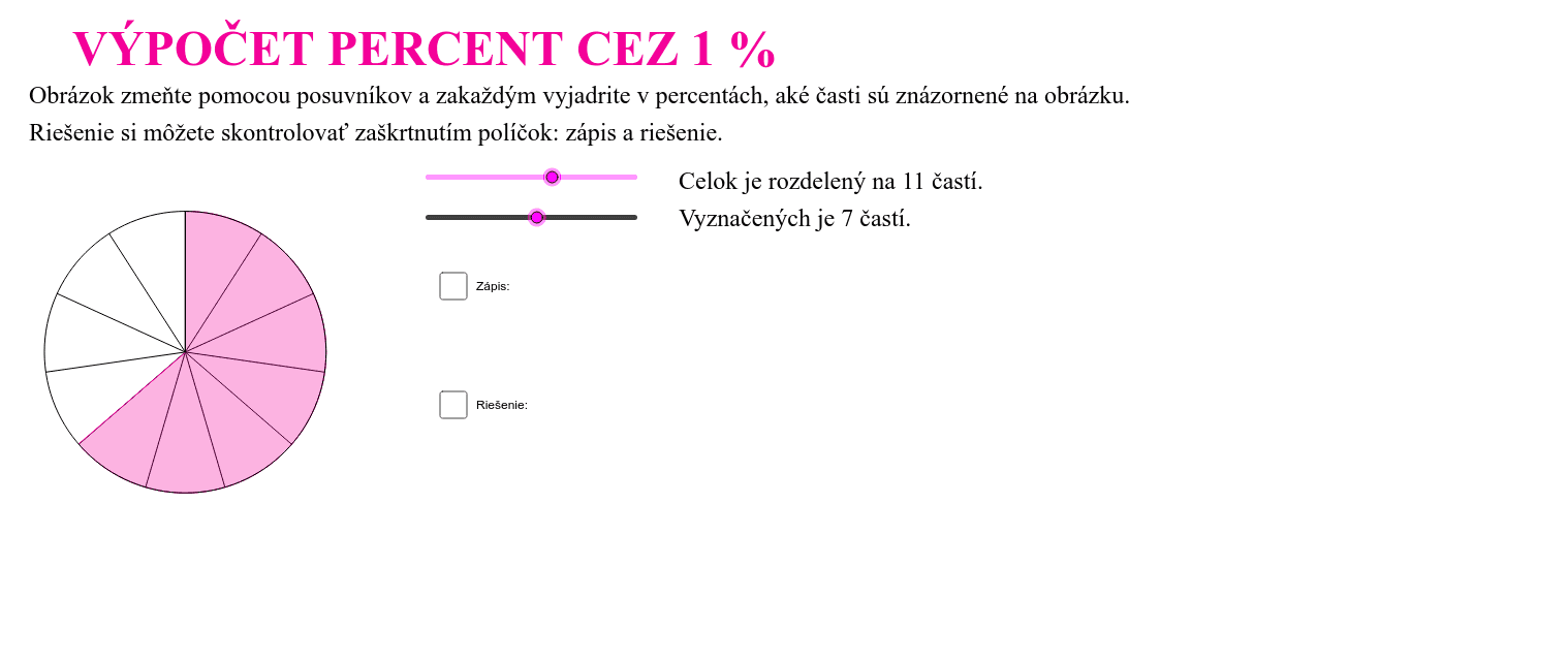PERCENTÁ – GeoGebra