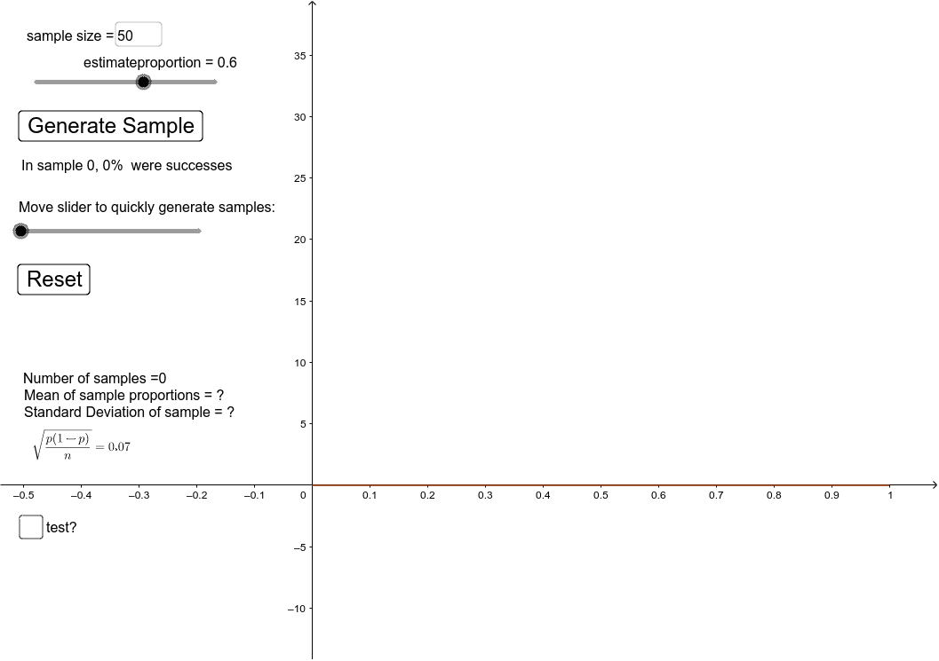sample proportion simulation 2 – GeoGebra