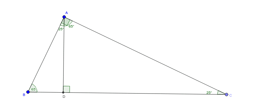 Geometric Mean with right triangles exploration – GeoGebra