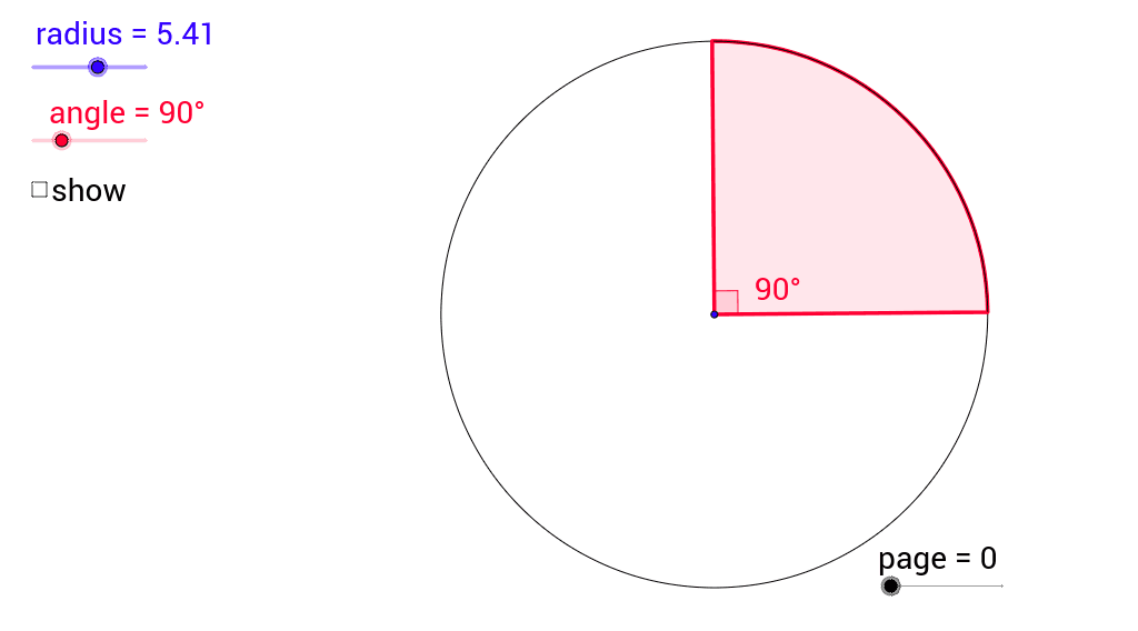 Circle - sectors – GeoGebra