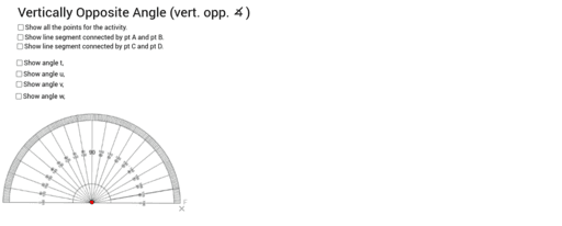 Vertical opposite angle – GeoGebra