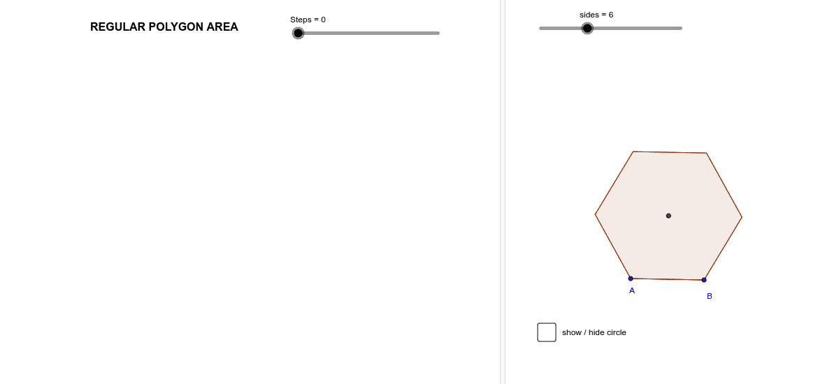 Regular Polygon Area – GeoGebra
