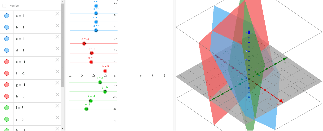 systems 3x3 – GeoGebra