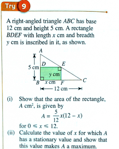 Maxima and Minima – GeoGebra