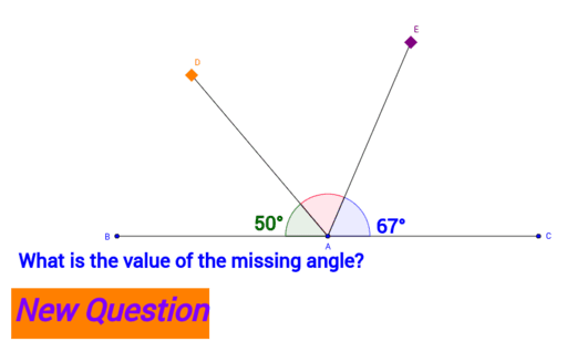 Angles on a Straight Line 2 – GeoGebra