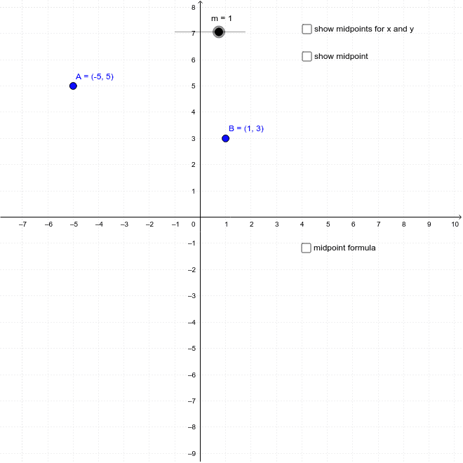 Midpoint Formula – GeoGebra