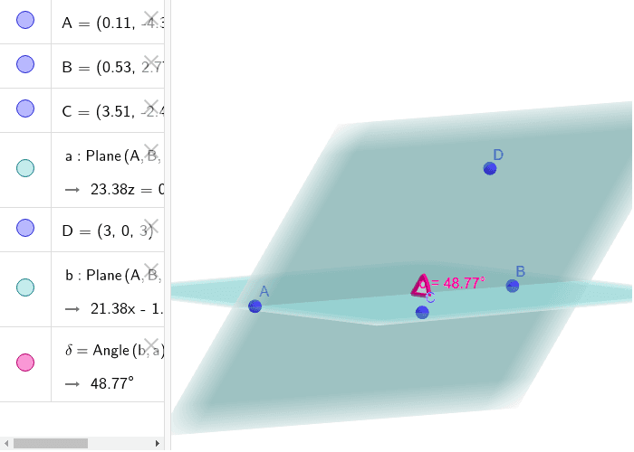 Dihedral Angles – GeoGebra
