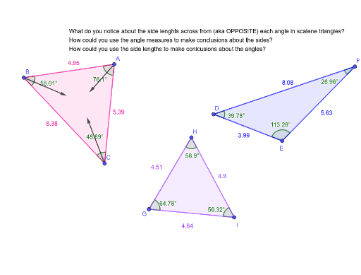 Scalene Triangles - Inequalities – GeoGebra
