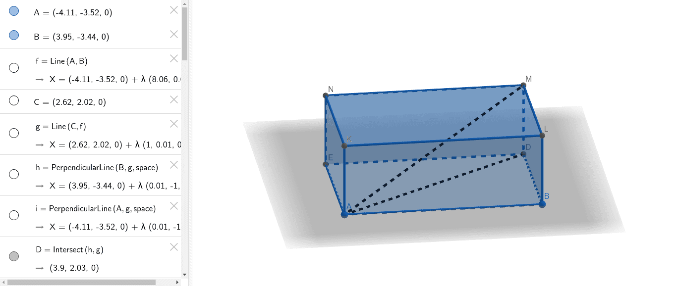 bloco retangular – GeoGebra