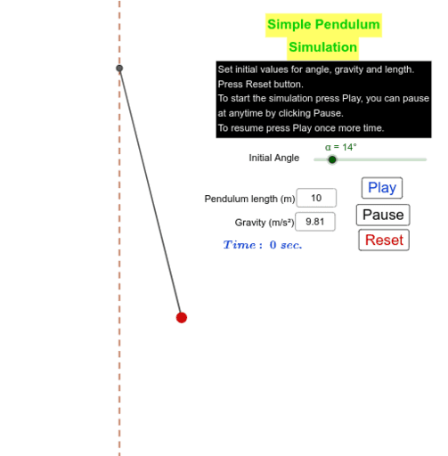 simple_pendulum – GeoGebra