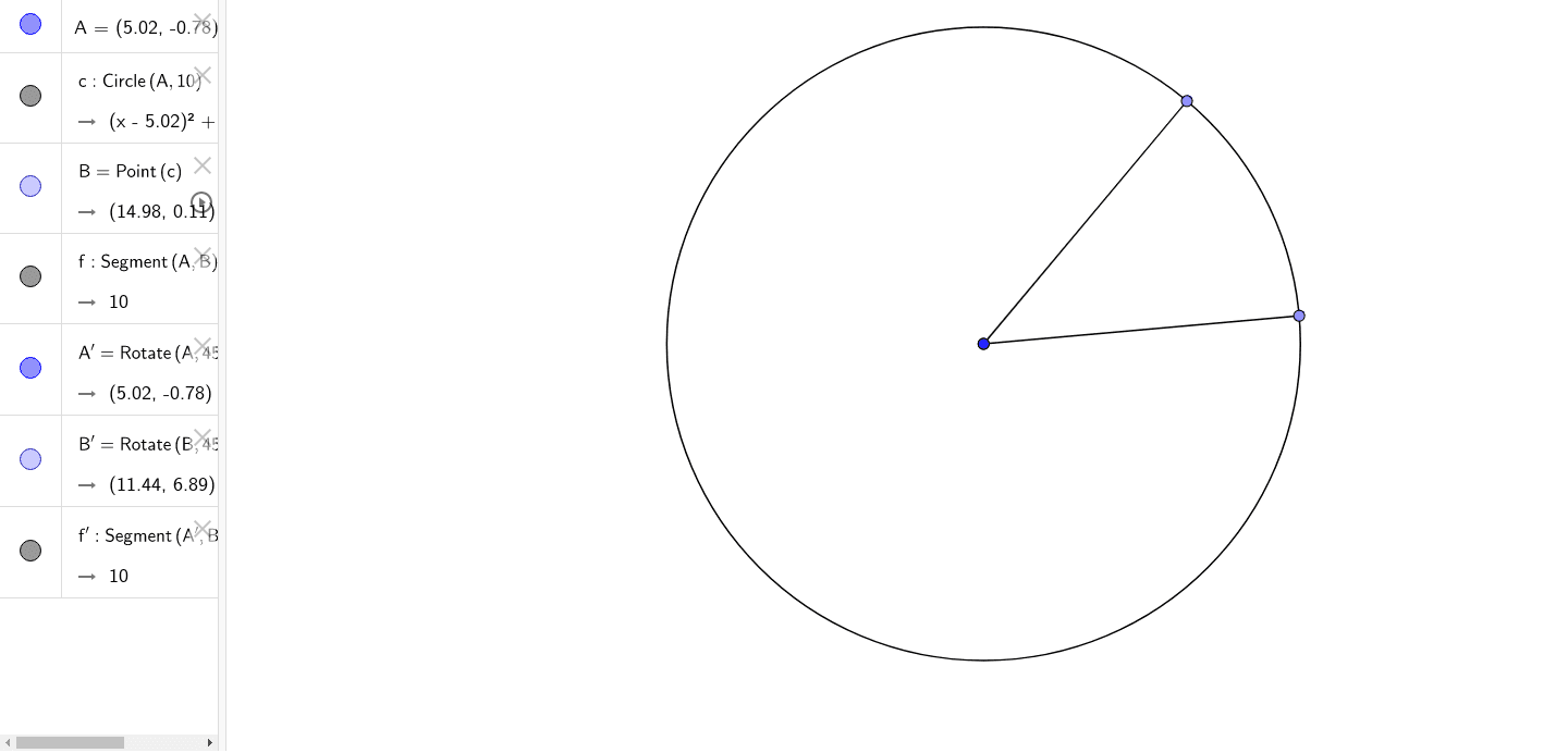 fixed length segment – GeoGebra