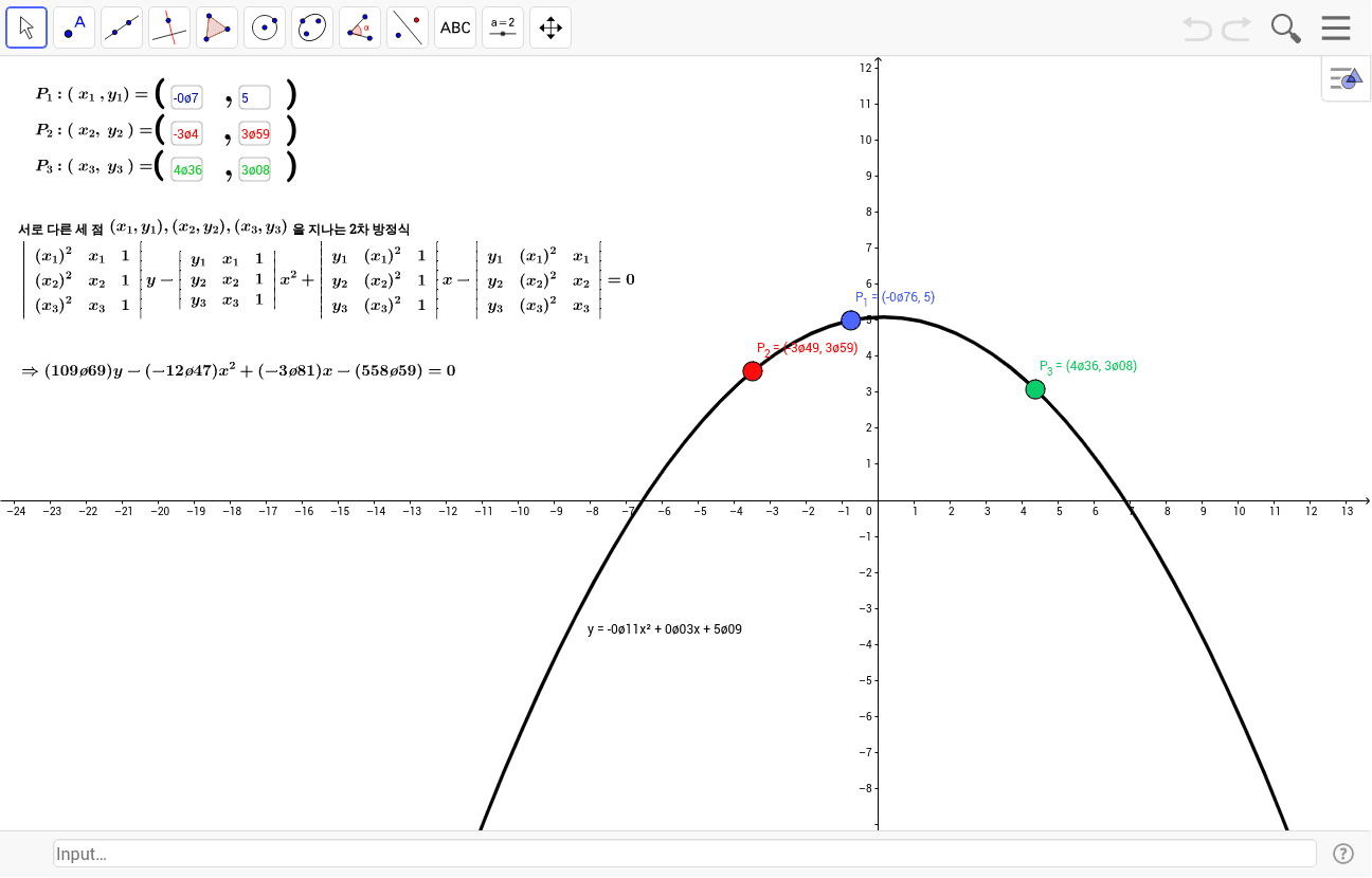 SKKU- Curve Fitting – GeoGebra