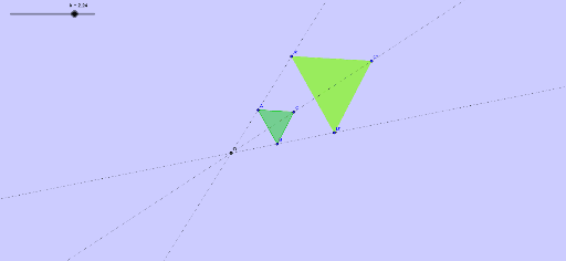 Homotecia y su razón – GeoGebra