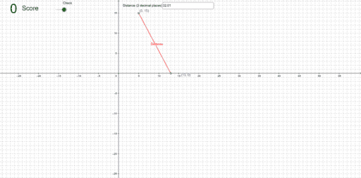 Calculate Distance Formula Practice – GeoGebra