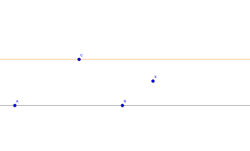 I-31 Constructing a parallel line – GeoGebra