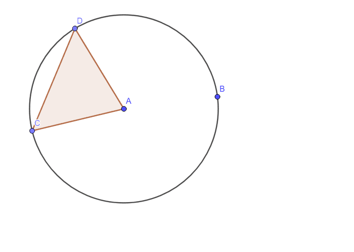 Triangle in a Circle – GeoGebra