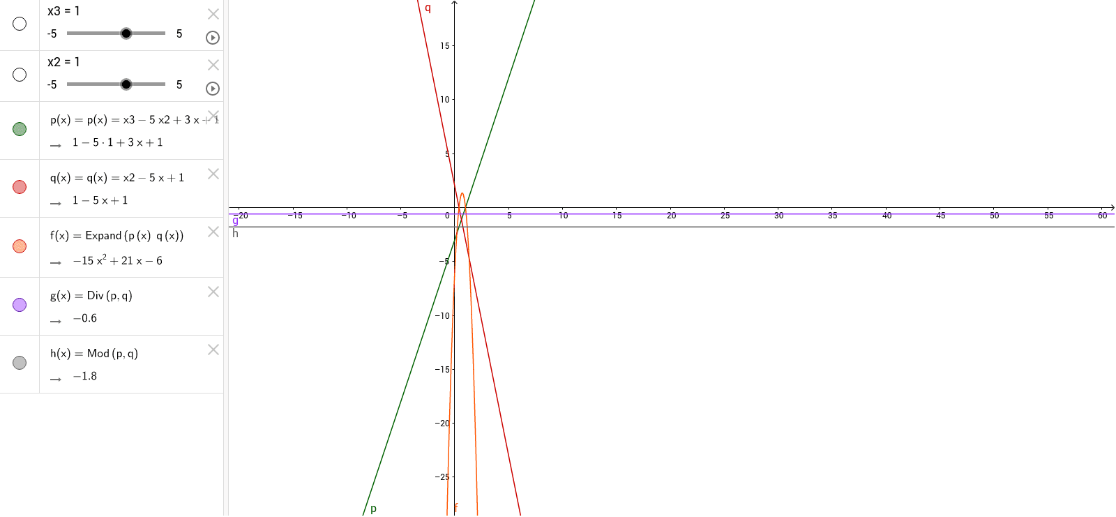 Ejercicio 5 – GeoGebra