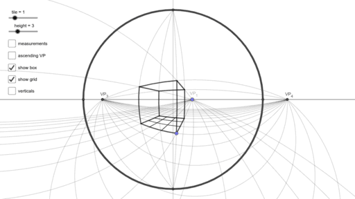 Curvilinear Perspective Exploration 2 – GeoGebra