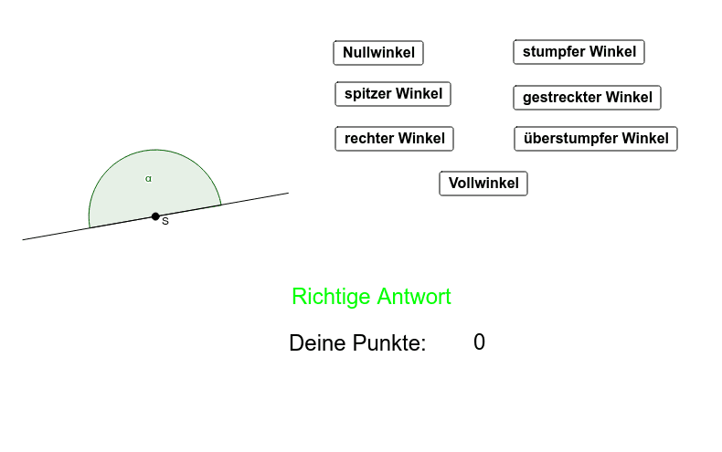 Wiederholung Winkelarten – GeoGebra
