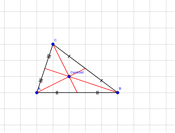 Centroid of a triangle – GeoGebra