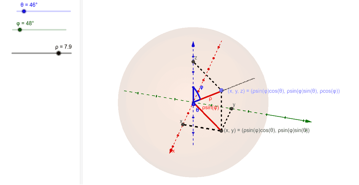 Surface Plotter In Spherical Coordinates GeoGebra