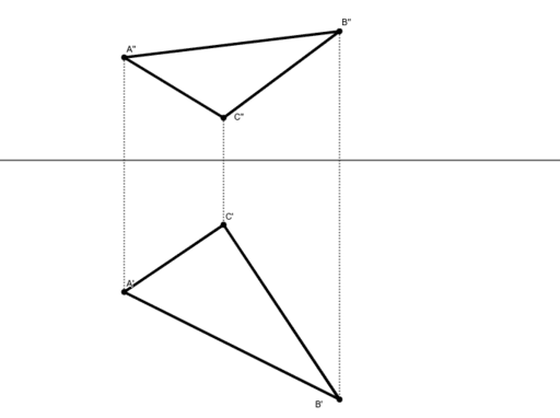 Shadow of a triangle – GeoGebra