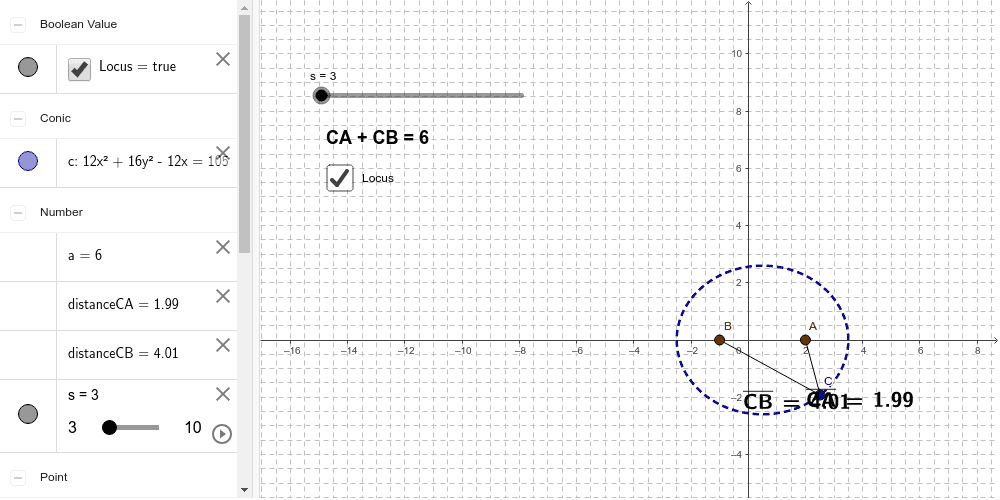Ellipse Locus – GeoGebra