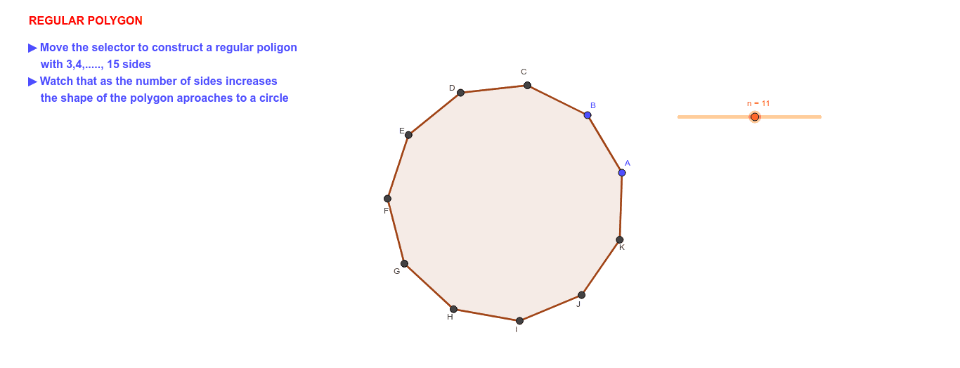 Regular polygon. – GeoGebra
