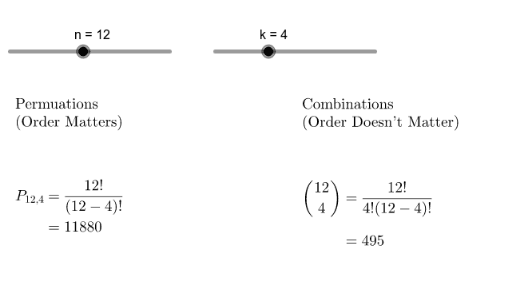 Permutations and Combinations – GeoGebra