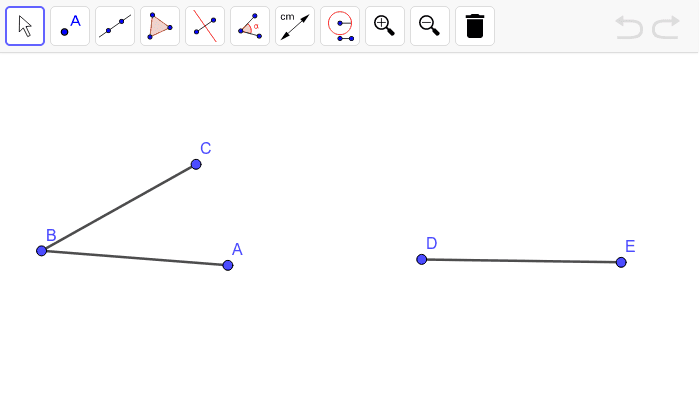 Copying an Angle – GeoGebra