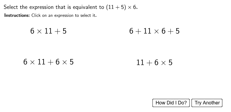 Equivalent Expressions