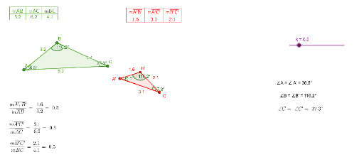 Figures semblables secondaire 2 – GeoGebra