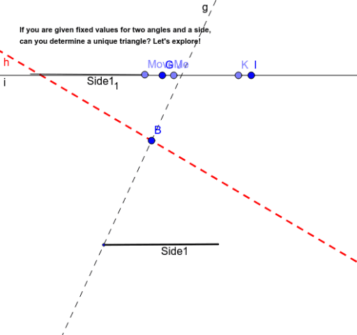 Angle-Angle-Side Exploration – GeoGebra
