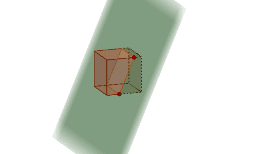 intersection cube/plan – GeoGebra