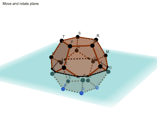 Dodecahedron cross section – GeoGebra