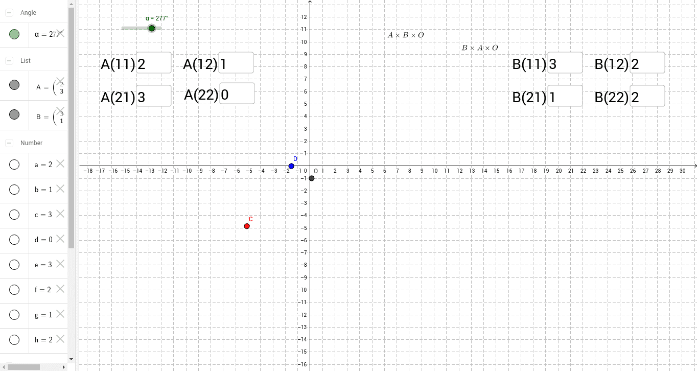 Matrix Multiplication – GeoGebra