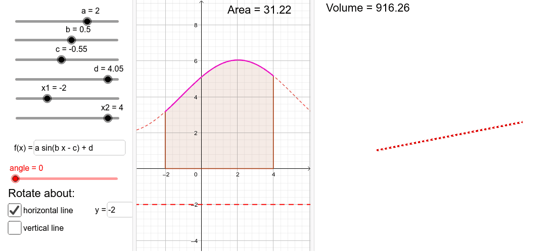Solids of Revolution – GeoGebra