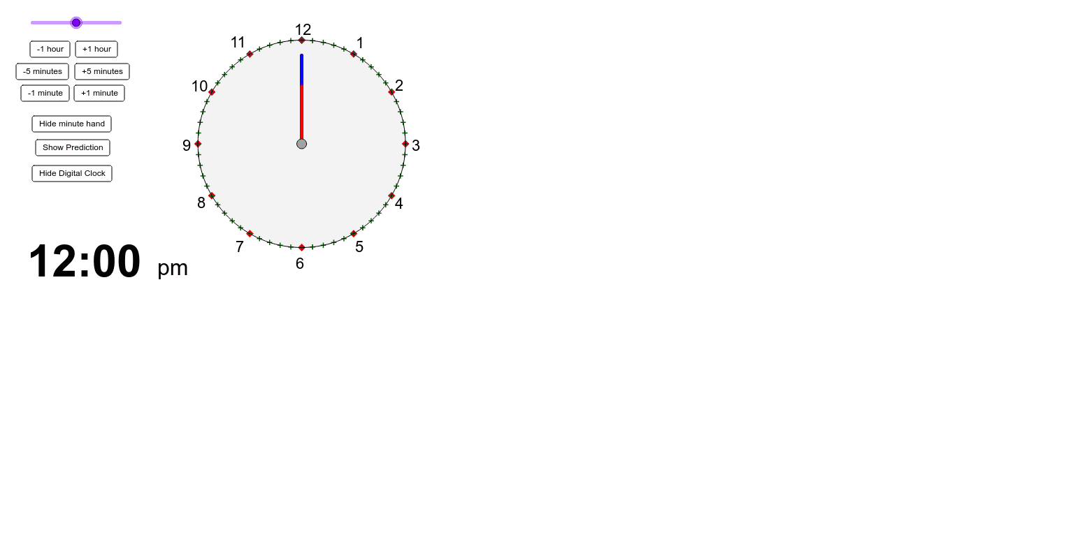 Analog Clock for LZ – GeoGebra
