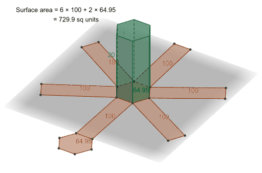 Surface Area Of A Hexagonal Prism GeoGebra