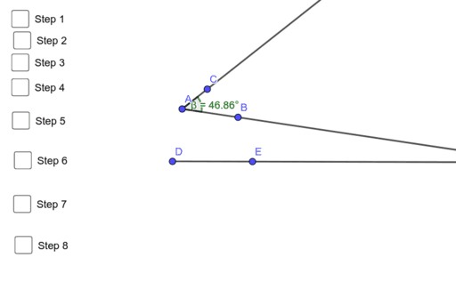 Constructing Congruent Angles – GeoGebra