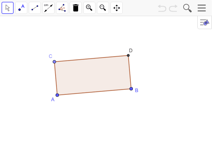 Properties of Rectangles – GeoGebra