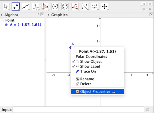 Getting started – GeoGebra