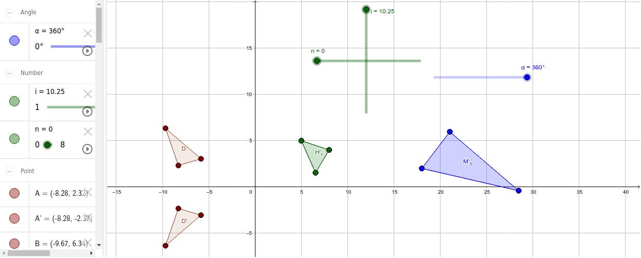 Translation Exploration – GeoGebra