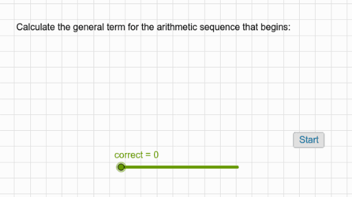 Arithmetic Sequence: General Term – GeoGebra