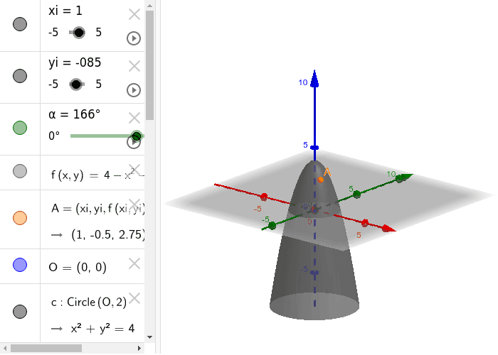 DERIVADA DIRECCIONAL-GRADIENTE – GeoGebra