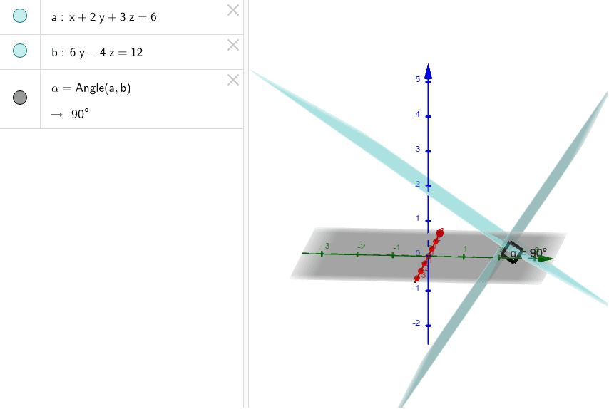 perpendicular planes – GeoGebra