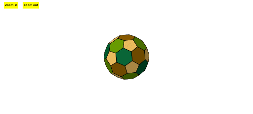 Truncated icosahedron's net – GeoGebra